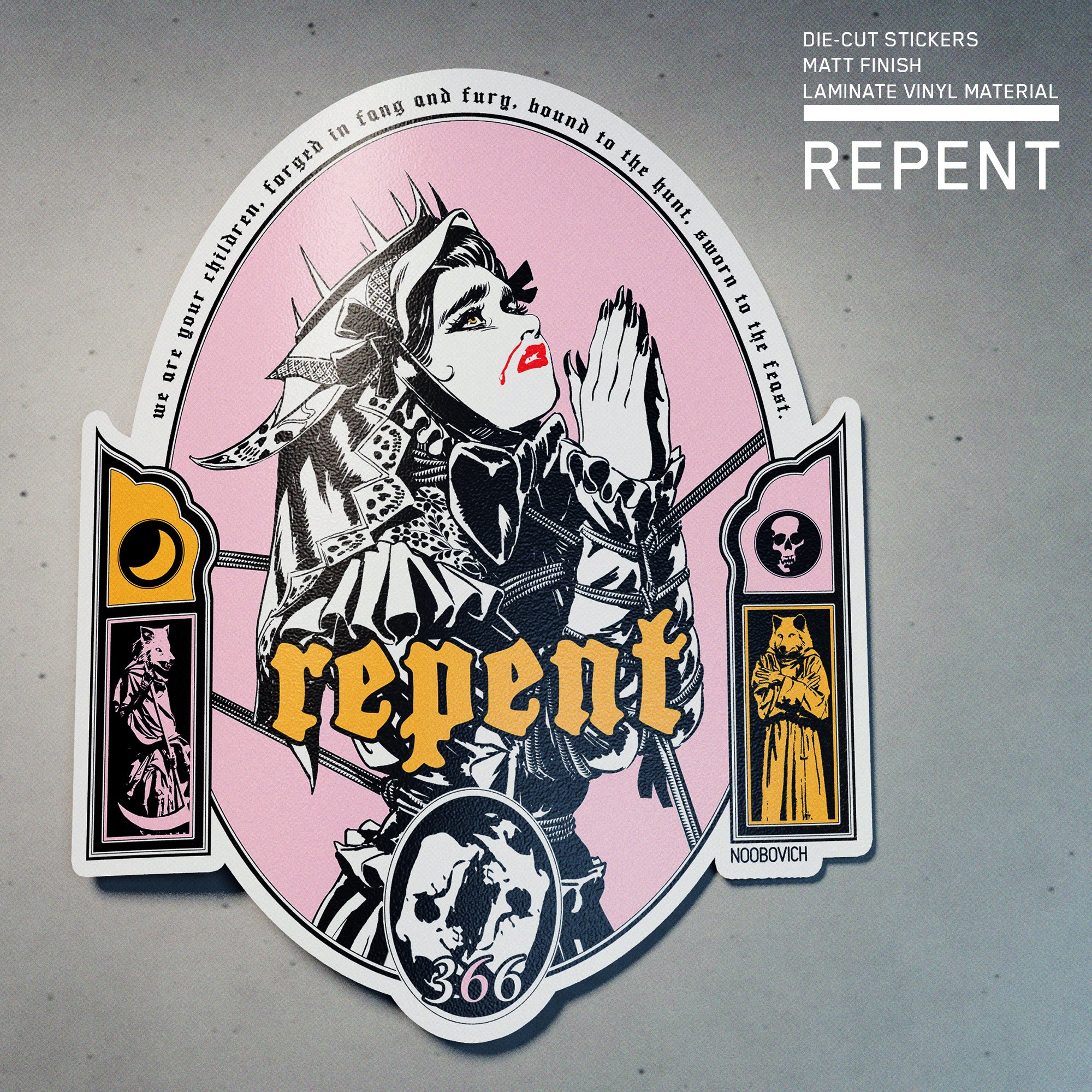 Repent - Die-Cut Stickers – Noobovich